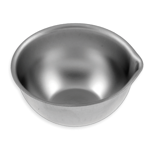 Cupule inox à bec et fond plat 250ml H:50mm D:100mm