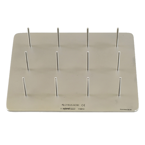 Plaque de rangement à 24 pics pour spéculums otologiques