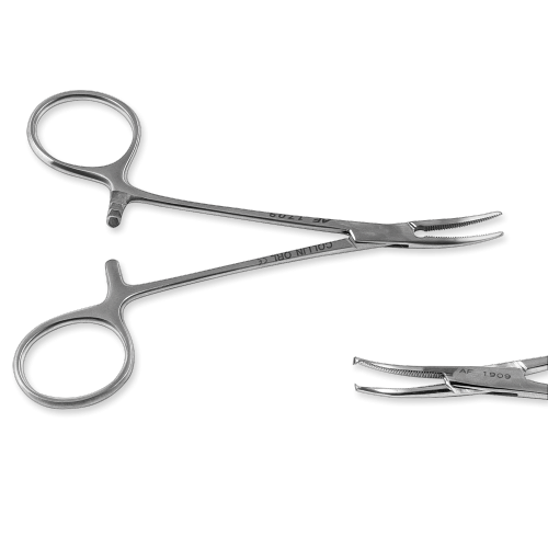 Pince HALSTEAD courbe 1 x 2 griffes L:12,5cm