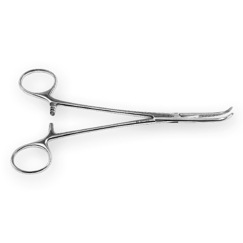Pince clamp O'SHAUGNESSY fin courbe 90° L:18cm