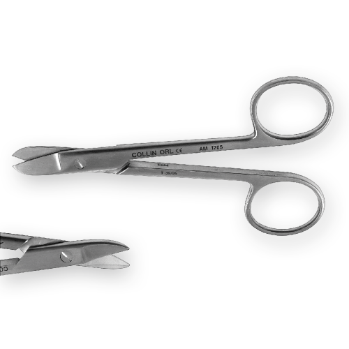 Ciseaux BEEBE coupe-fils crantés pointus droits L:11cm