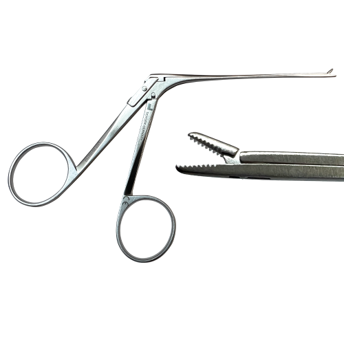 Micropince FISCH très fine mors striés droits 3,0x0,5mm LU:8cm